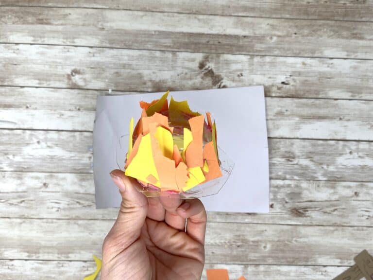 Glowing Paper Campfire Craft – The Crazy Outdoor Mama