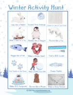 7 Winter Scavenger Hunts for Kids (+FREE Printable Pack!) – The Crazy ...