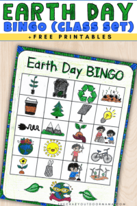 Earth Day BINGO Printable (20 Cards + Pretty, Extra Large Calling Cards ...