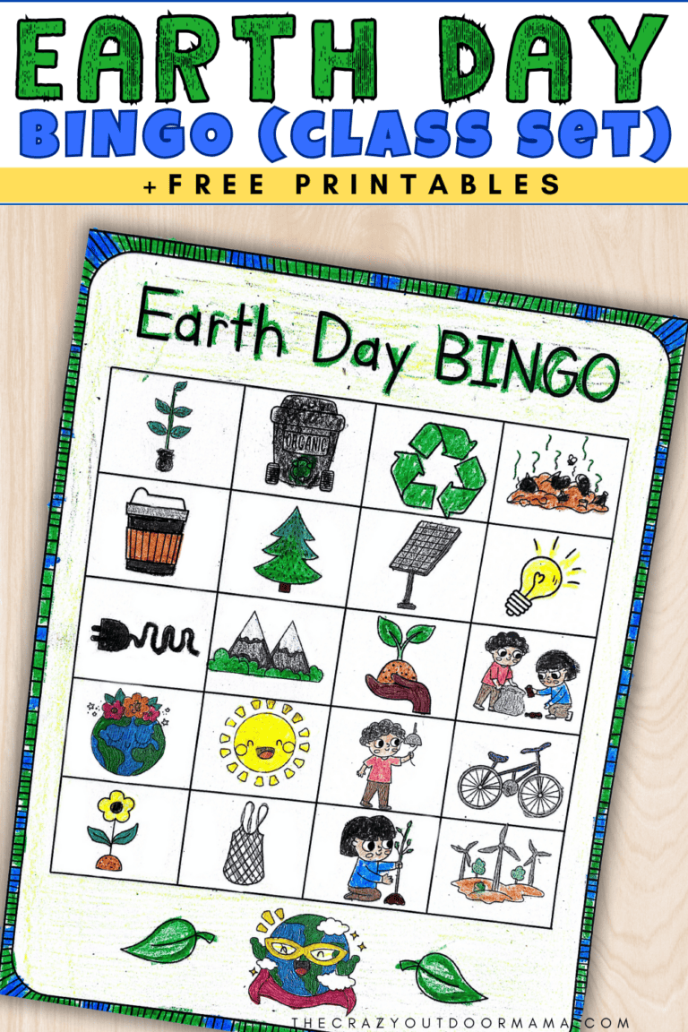 Earth Day BINGO Printable (20 Cards + Pretty, Extra Large Calling Cards ...