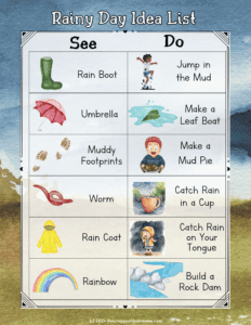 Outdoor Rainy Day Fun Scavenger Hunt Printable – The Crazy Outdoor Mama