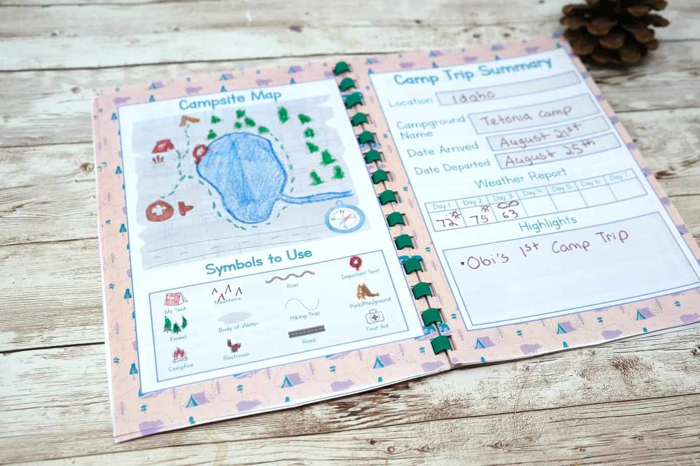 Printable Camping Journal for Kids This Summer! [+DIY Binding ...