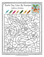 Color By Number Earth Day Printables -Sight Words, Digraphs ...