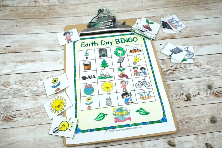 Earth Day BINGO Printable (20 Cards + Pretty, Extra Large Calling Cards ...