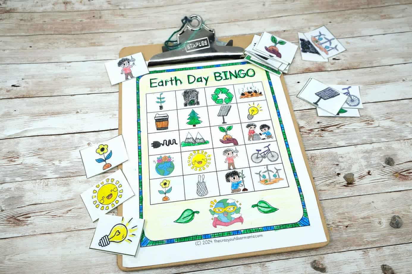 Earth Day BINGO Printable (20 Cards + Pretty, Extra Large Calling Cards ...