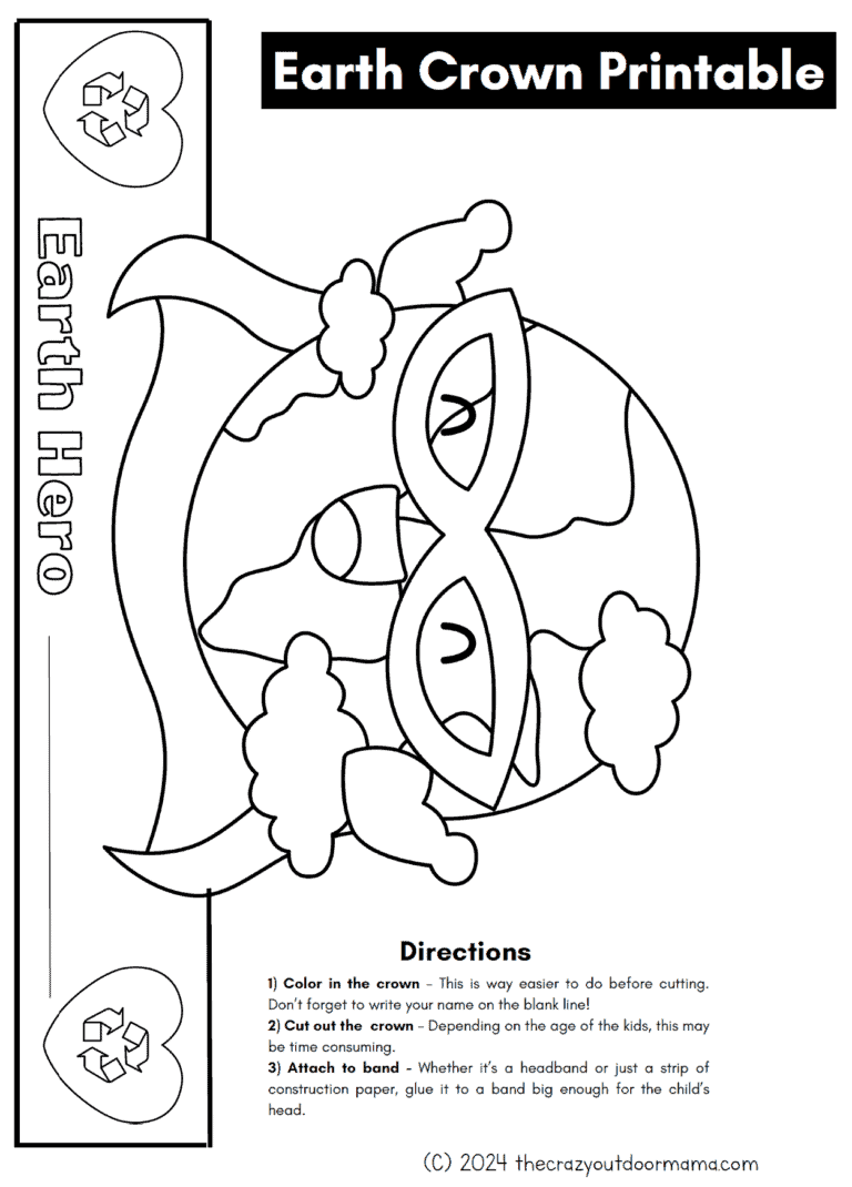 Earth Day Headband Activity (Free Printable!) – The Crazy Outdoor Mama