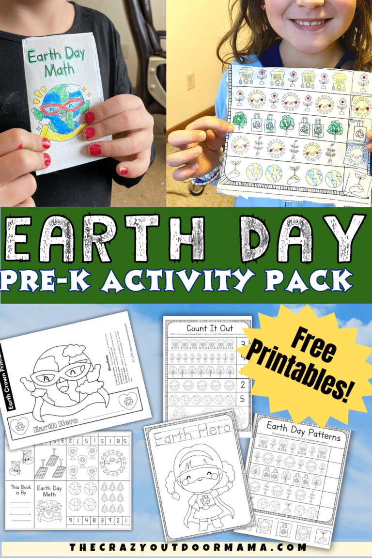 Free Earth Day Worksheet Preschool Packet - Tracing, Math, Pre Writing ...