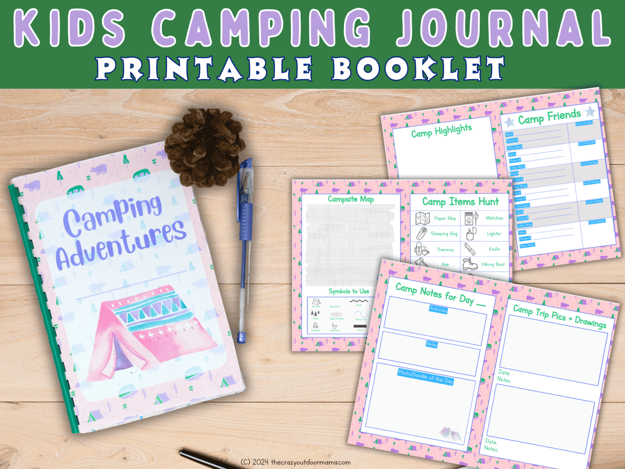 Printable Camping Journal for Kids This Summer! [+DIY Binding ...