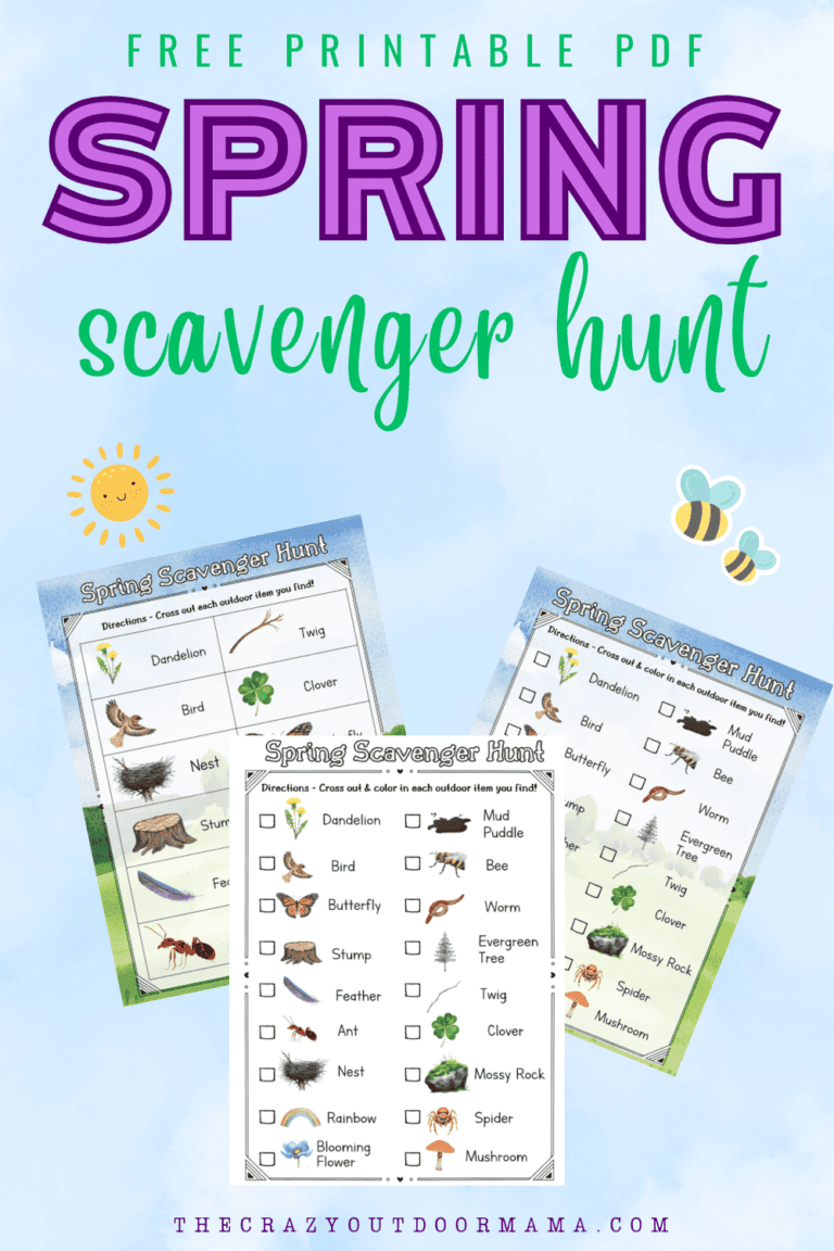 Free Spring Scavenger Hunt Printable for Kids (PDF Download) – The ...
