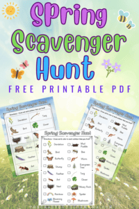 Free Spring Scavenger Hunt Printable for Kids (PDF Download) – The ...