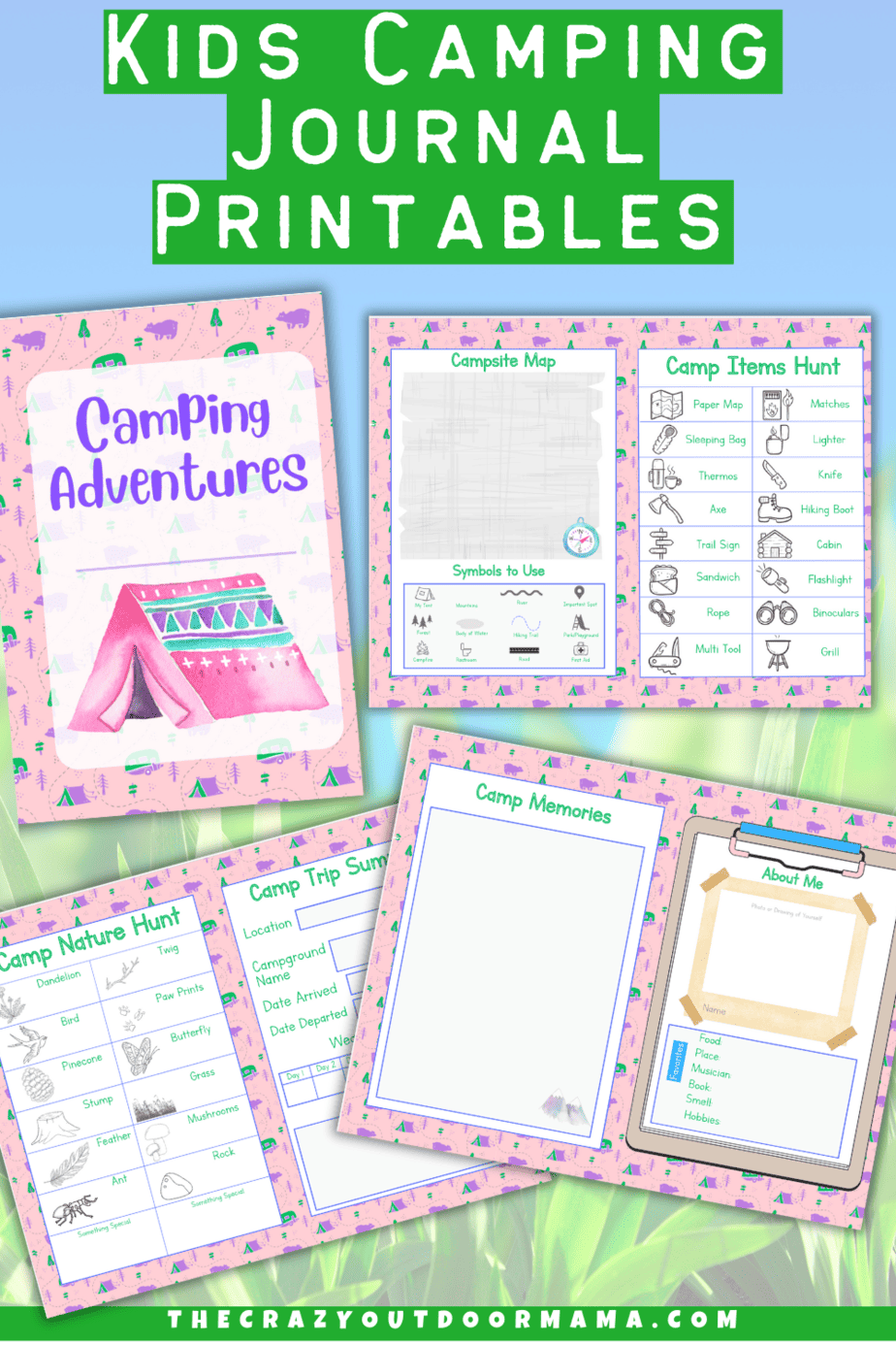 Printable Camping Journal for Kids This Summer! [+DIY Binding ...