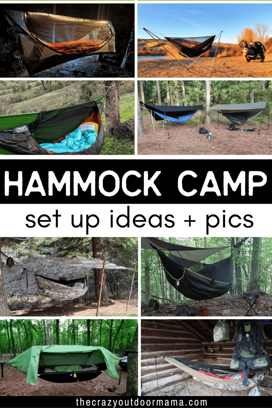 13 Dreamy Hammock Camping Set Up Ideas + Pics – The Crazy Outdoor Mama