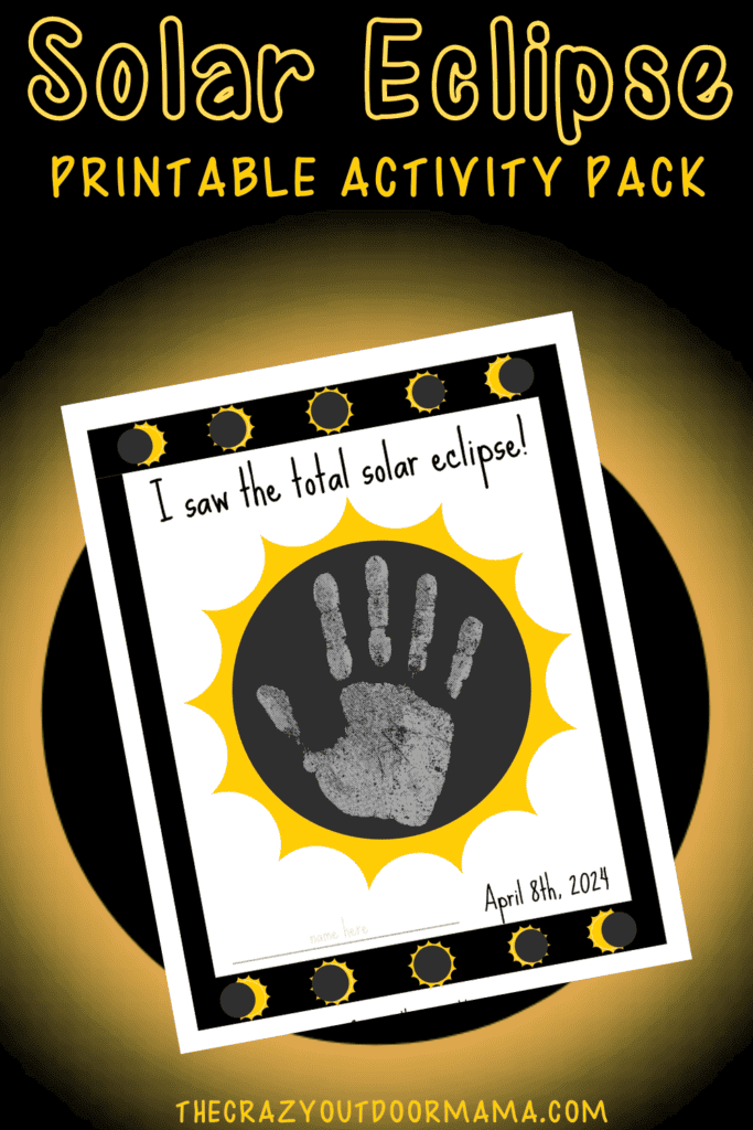 Solar Eclipse 2024 Kids Printable Activity Pack! – The Crazy Outdoor Mama