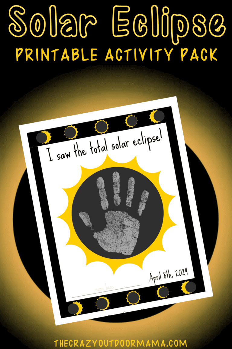 Solar Eclipse 2024 Kids Printable Activity Pack! – The Crazy Outdoor Mama