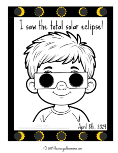 Solar Eclipse 2024 Kids Printable Activity Pack! – The Crazy Outdoor Mama