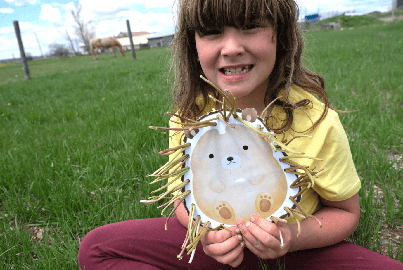 Adorable Dandelion Stems Hedgehog Craft for Kids – The Crazy Outdoor Mama