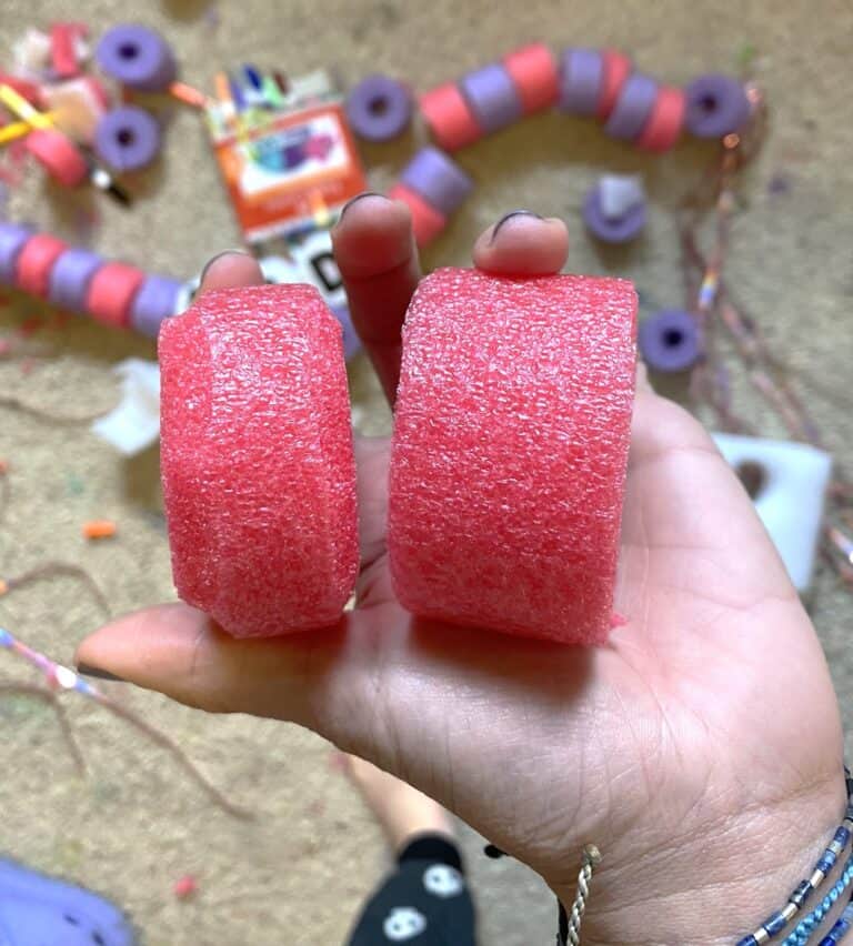 DIY *Giant* Taylor Swift Friendship Bracelet Banner (from Pool Noodles ...