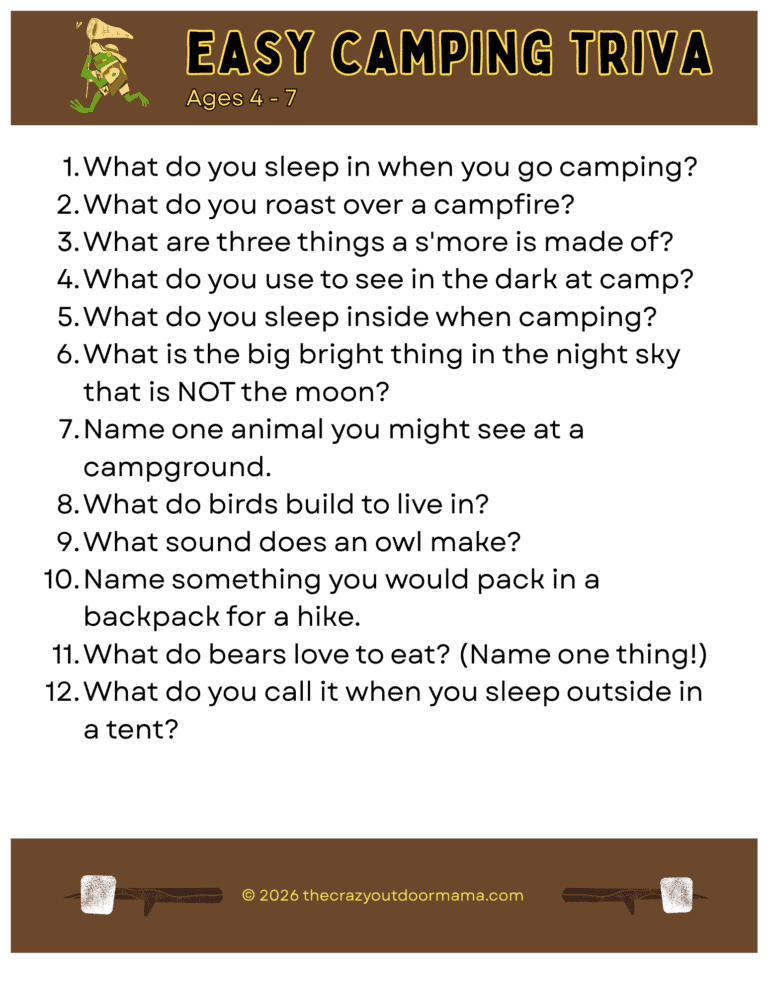 Camping Trivia for Kids + Adults (75+ Questions with Answers!) – The ...